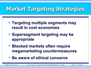 Identifying Market Segments and Selecting Target Markets | PPT