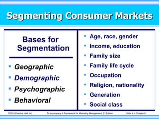 Identifying Market Segments and Selecting Target Markets | PPT