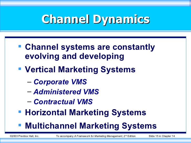 Designing and Managing Value Networks and Marketing Channels