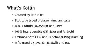 DevNight #1 (Kotlin) @ The Brick Space | PPT