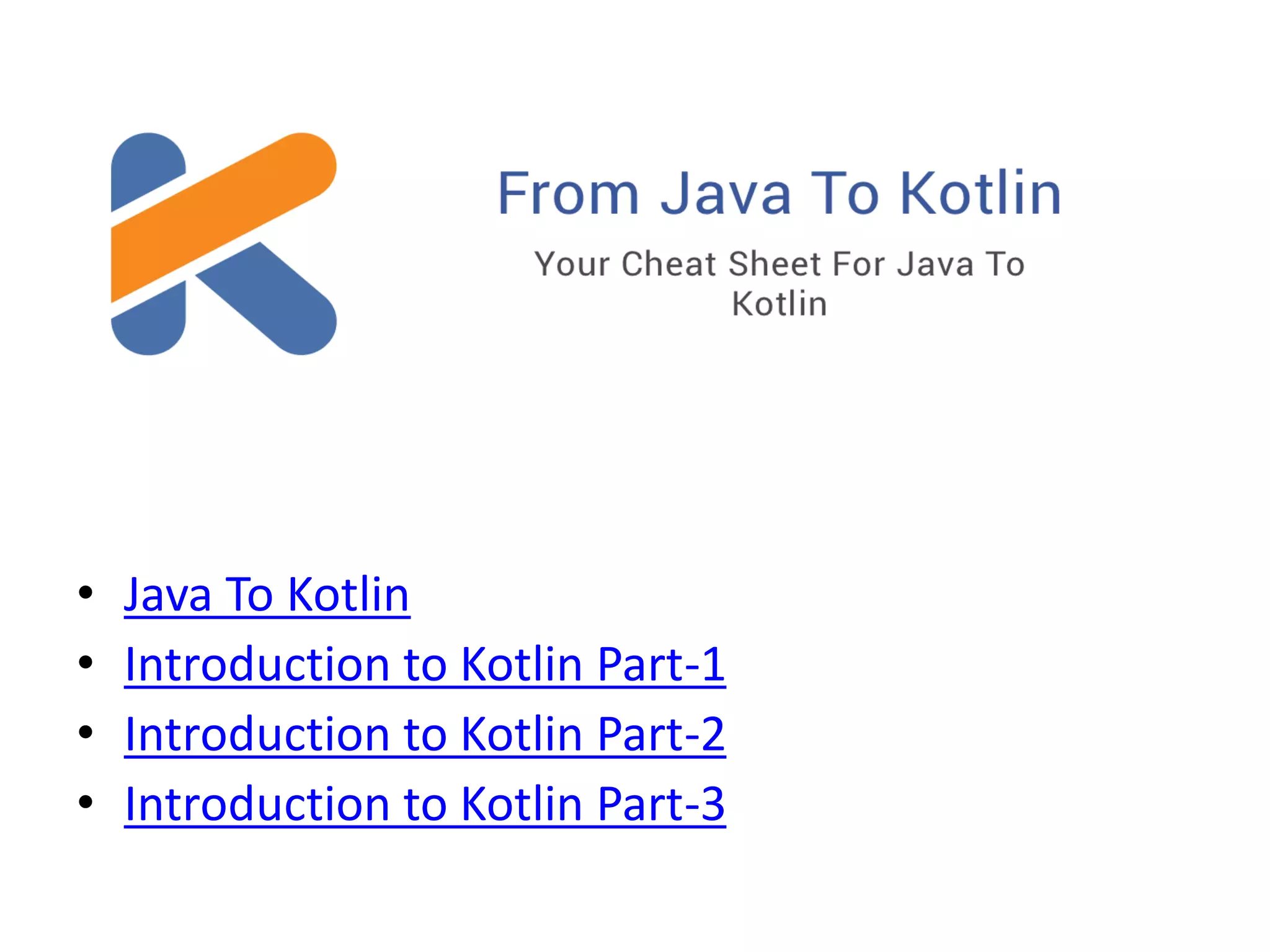 Kotlin for android development | PDF Kotlin for android development | PDF