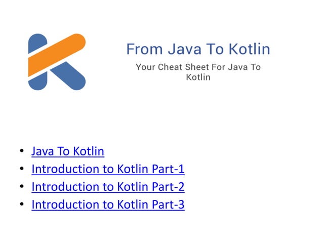 Kotlin for android development | PDF