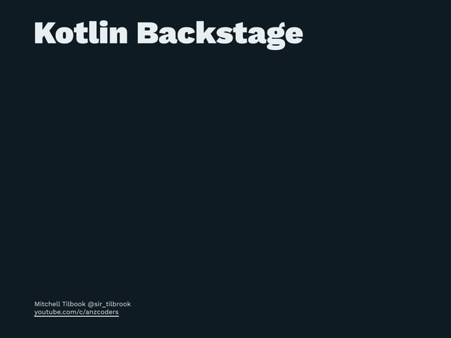 Kotlin Backstage | PDF | Programming Languages | Computing