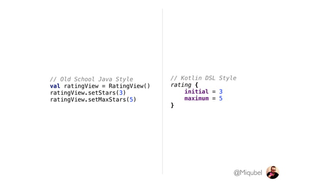 Roll your own DSL with Kotlin | PPT
