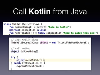 Introduction to Kotlin JVM language | PPT