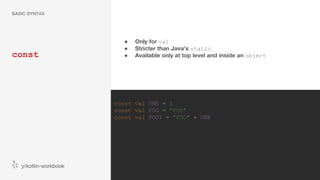 Kotlin For Android - Basics (part 1 of 7) | PPTX | Programming ...