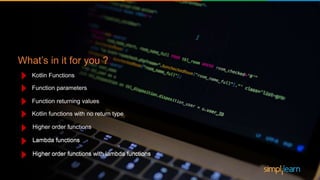 Kotlin functions | PPT