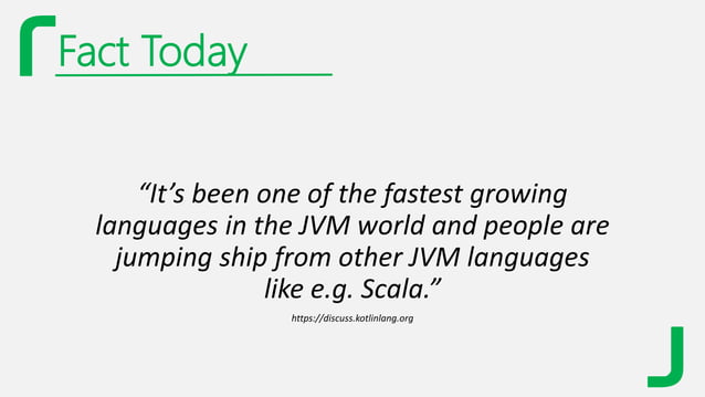 Kotlin in industry | PPTX | Programming Languages | Computing
