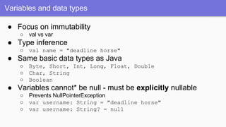 Kotlin workshop 2018-06-11 | PDF