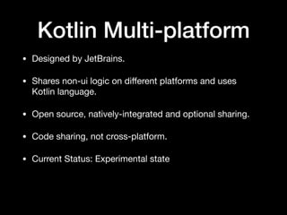 Kotlin multi platform | PPT