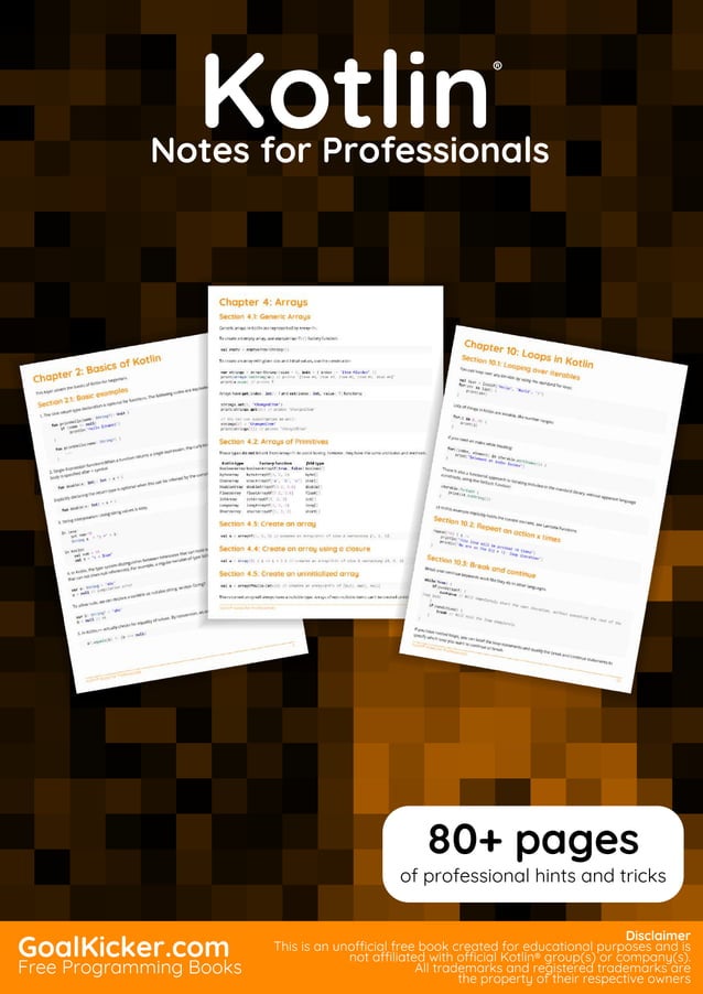 Kotlin notes for professionals | PDF
