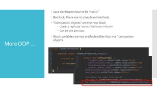 Kotlin presentation | PPTX