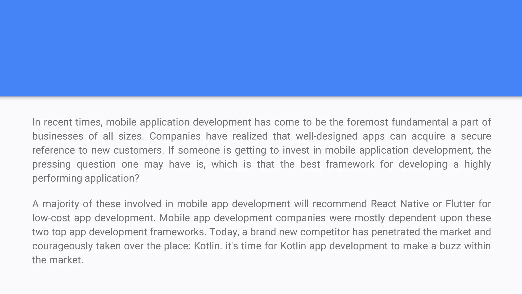 Kotlin vs Flutter: The Battle of Platforms | PPTX