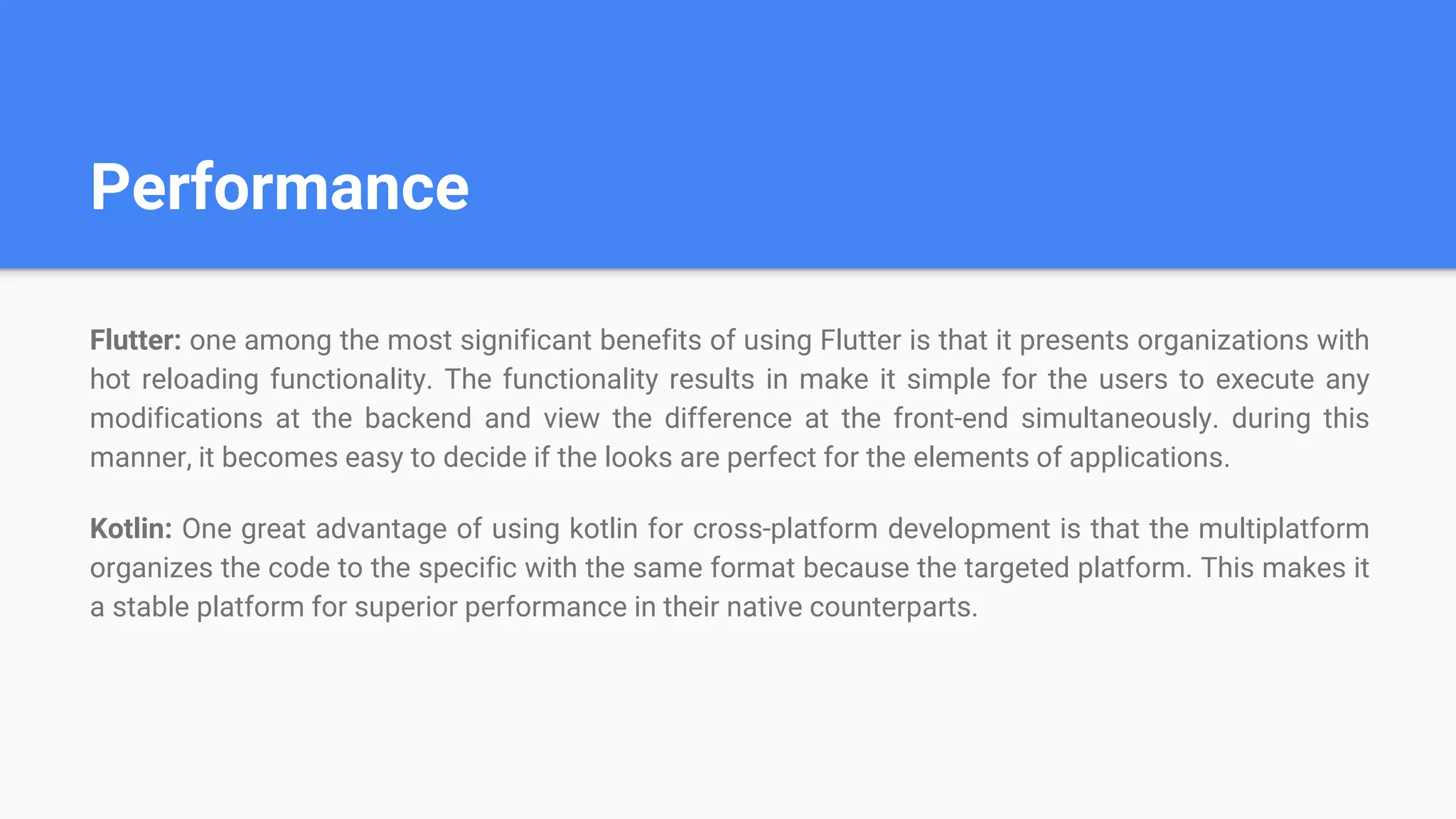 Kotlin vs Flutter: The Battle of Platforms | PPTX