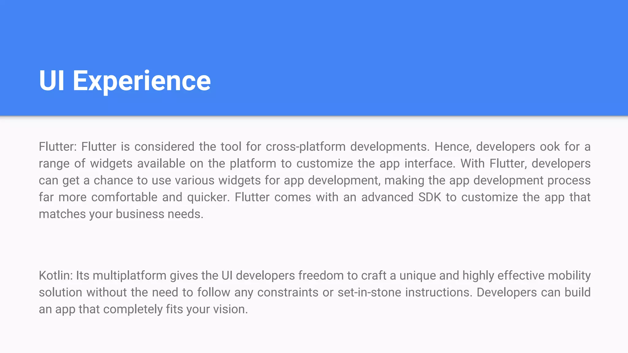 Kotlin vs Flutter: The Battle of Platforms | PPTX