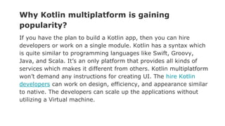 Kotlin vs flutter which is better for doing business | PPT