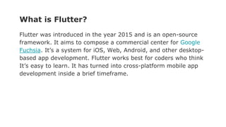 Kotlin vs flutter which is better for doing business | PPT