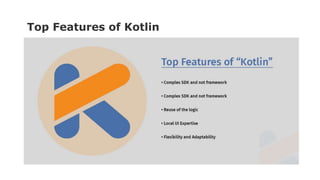 Kotlin vs flutter which is better for doing business | PPT