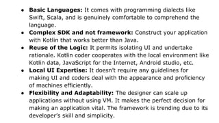 Kotlin vs flutter which is better for doing business | PPT