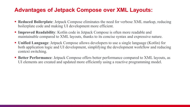 Kotlin With JetPack Compose Presentation | PPTX