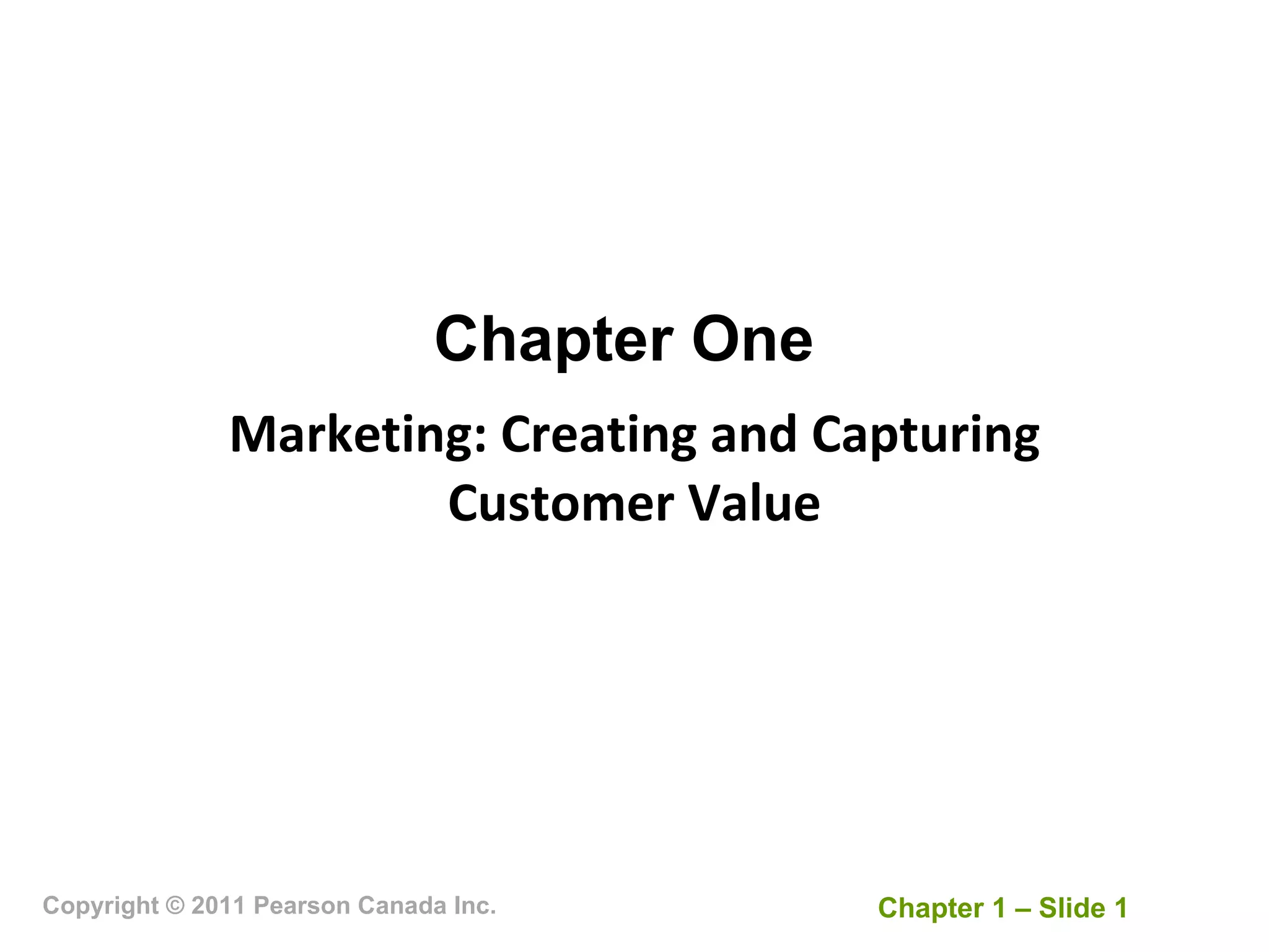 Marketing - Chapter 1 | PPT