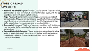 Construction of Road pavement Civil Engineering | PPTX