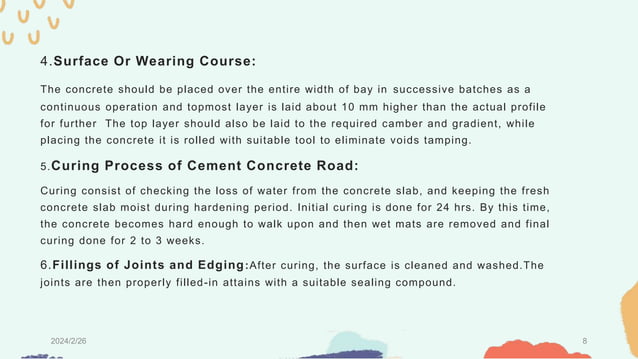 Construction of Road pavement Civil Engineering | PPTX | Civil ...