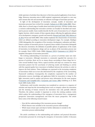 Conceptualizing the Innovation Process Towards the ‘Active Innovation ...