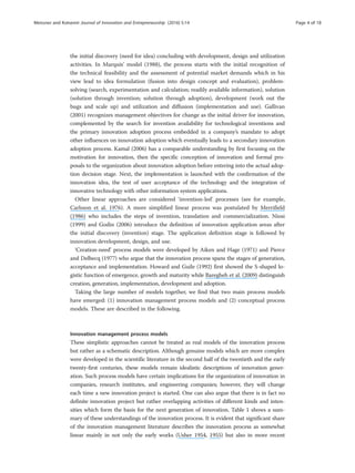 Conceptualizing the Innovation Process Towards the ‘Active Innovation ...
