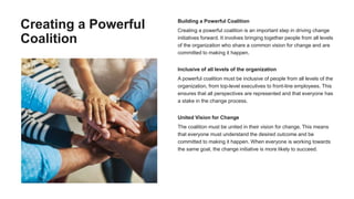 Kotter's 8 step Model for change leadership | PPTX