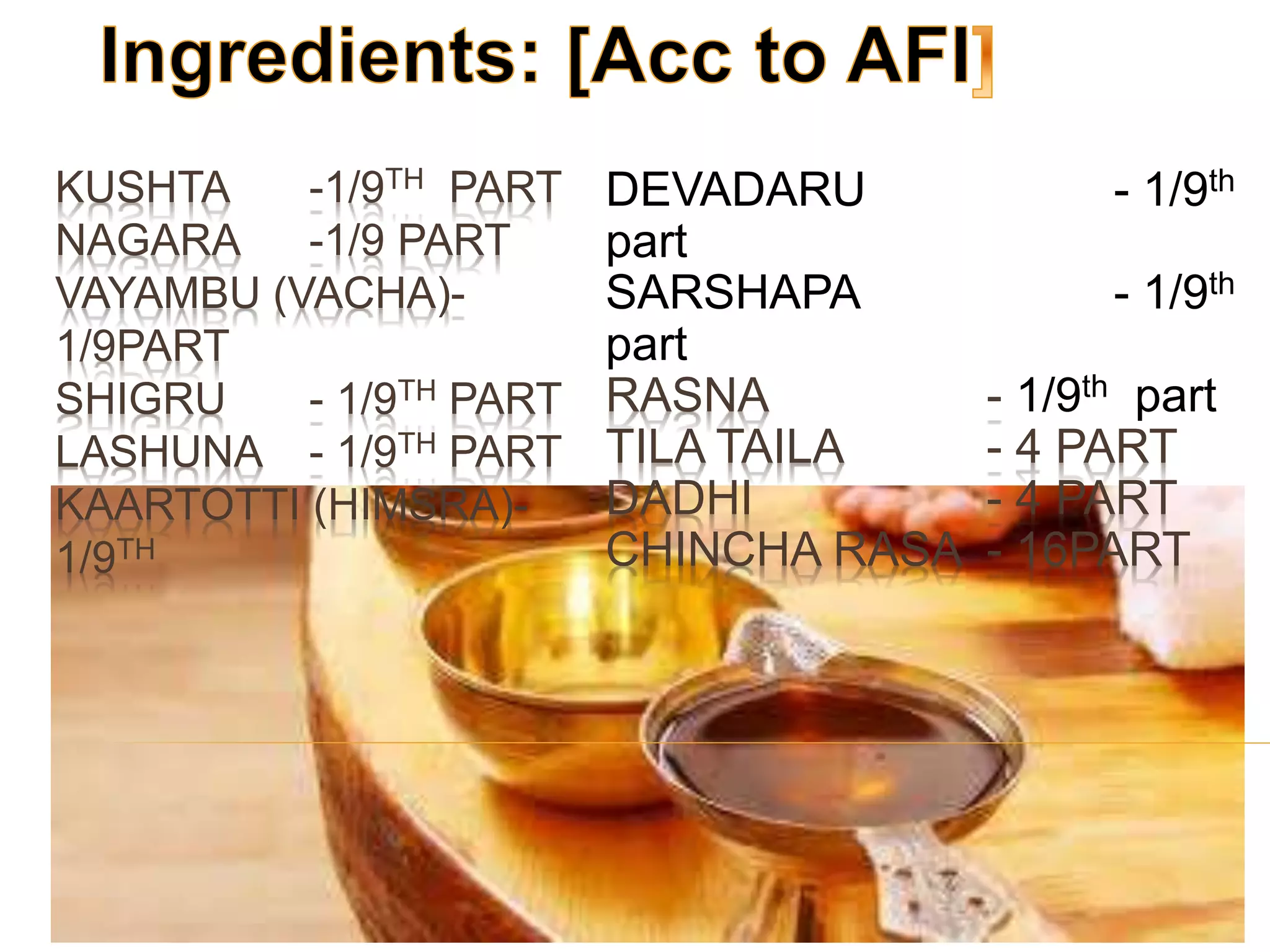 Kottumchukkadi taila | PPT