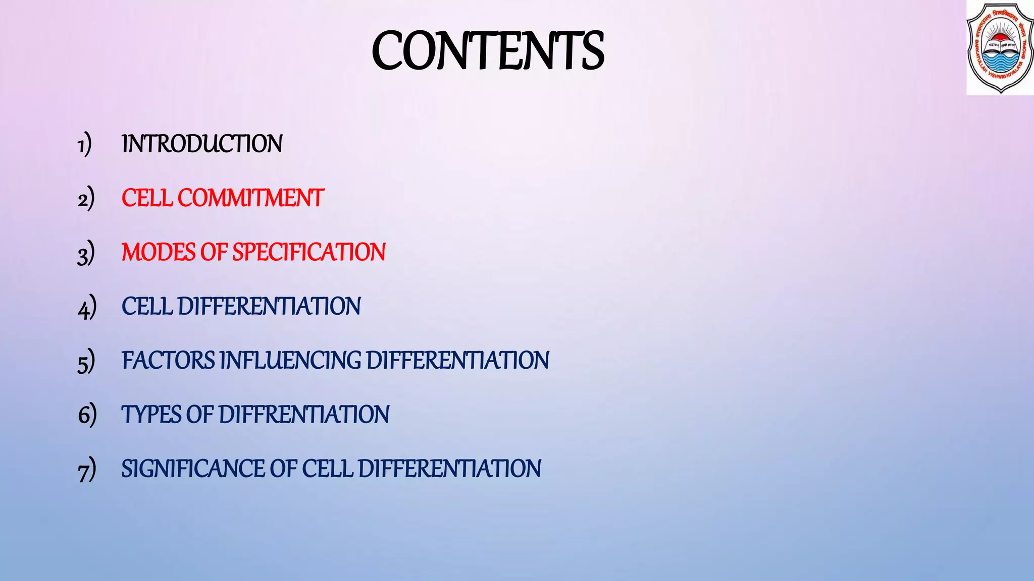 cell commitment and differentiation, stem cell,types of differentiation ...