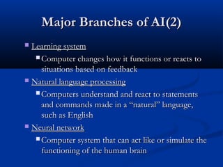 ARTIFICIAL INTELLIGENCE & NEURAL NETWORKS | PPT