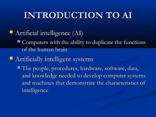 ARTIFICIAL INTELLIGENCE & NEURAL NETWORKS | PPT