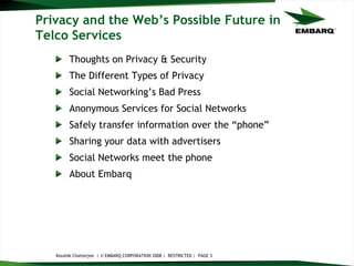 Koushik Chatterjee''s presentation at eComm 2008 | PPT | Internet ...