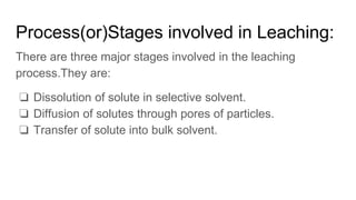 Koushik sn assignment - leaching equipment (1) | PPTX