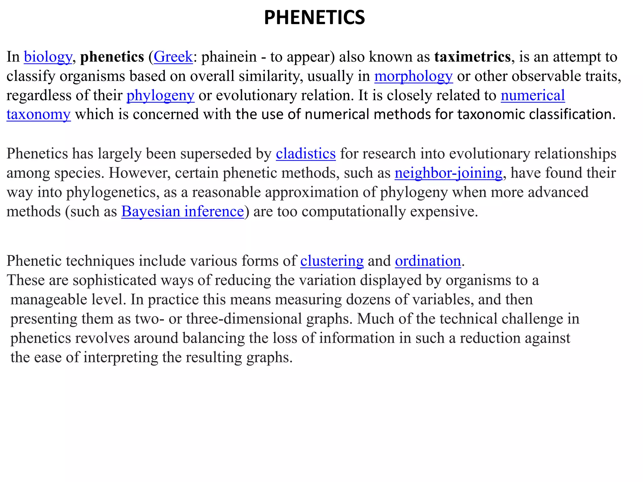 KOUSIK_GHOSHPhenetics and Cladistics2020-04-05Phenetics and Cladistics.pptx
