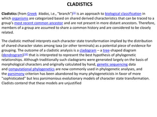 KOUSIK_GHOSHPhenetics and Cladistics2020-04-05Phenetics and Cladistics.pptx