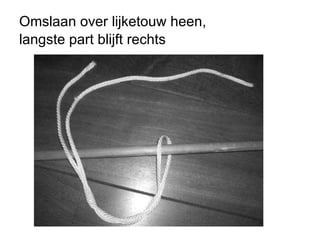 Een kousleuver maken / working a reef cringle | PPT