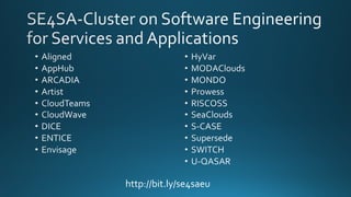 Current and future challenges of software engineering for services and ...