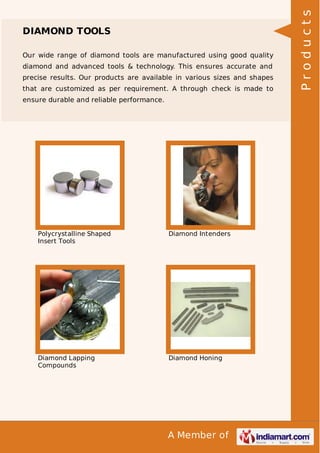 Kovai Balaji Diamond Tools, Coimbatore, Diamond Tools | PDF