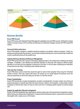 Kovair Project Portfolio Management - Brochure | PDF
