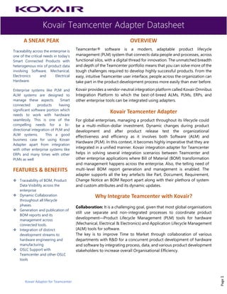 Teamcenter Integration Adapter - Datasheet | PDF