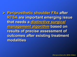 Surgical management of postoperative fractures after reverse total ...