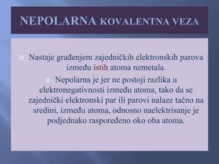 Kovalentna veza | PPTX