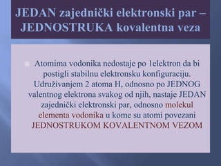 Kovalentna veza | PPTX