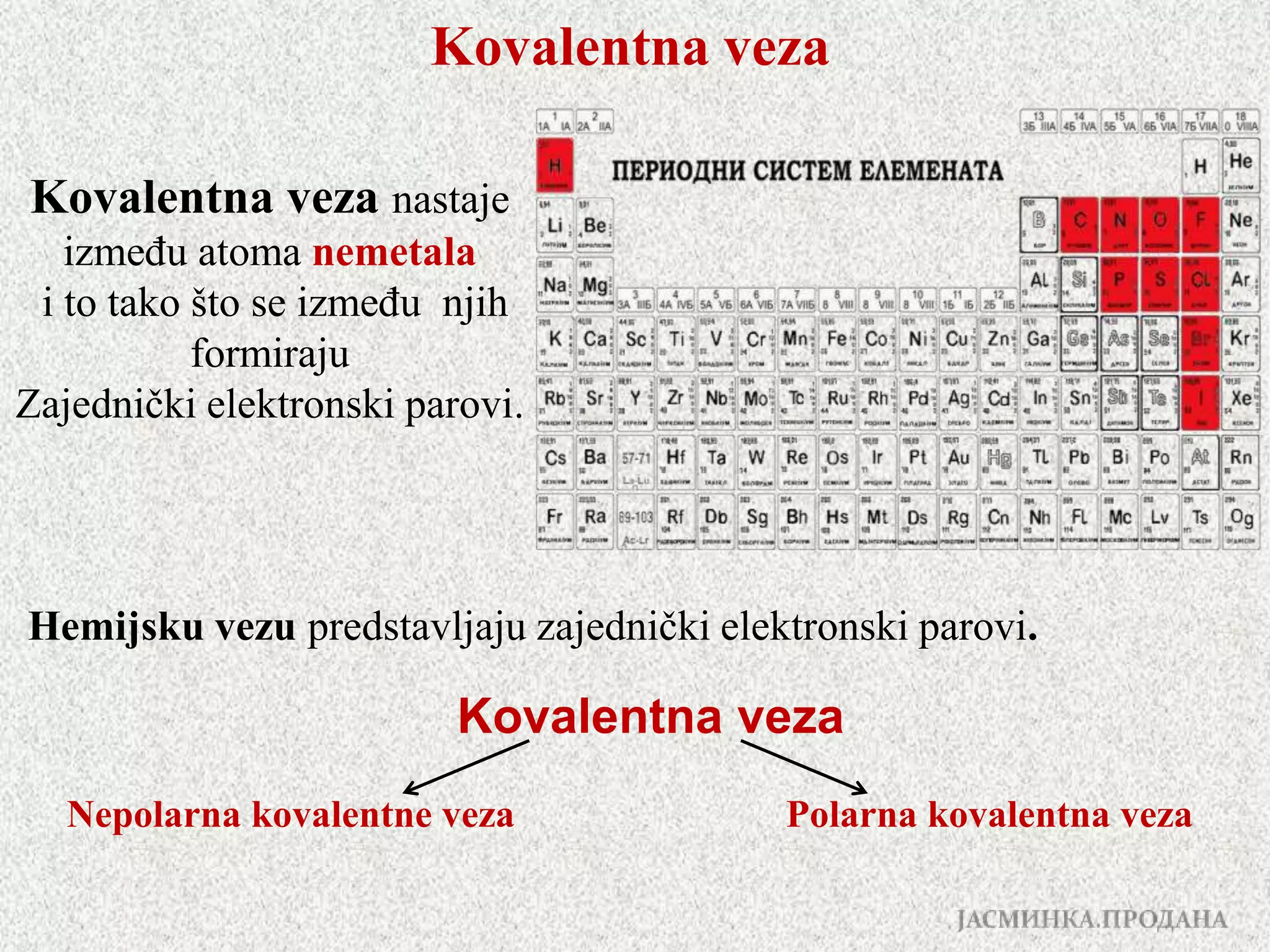 Kovalentna veza | PPTX