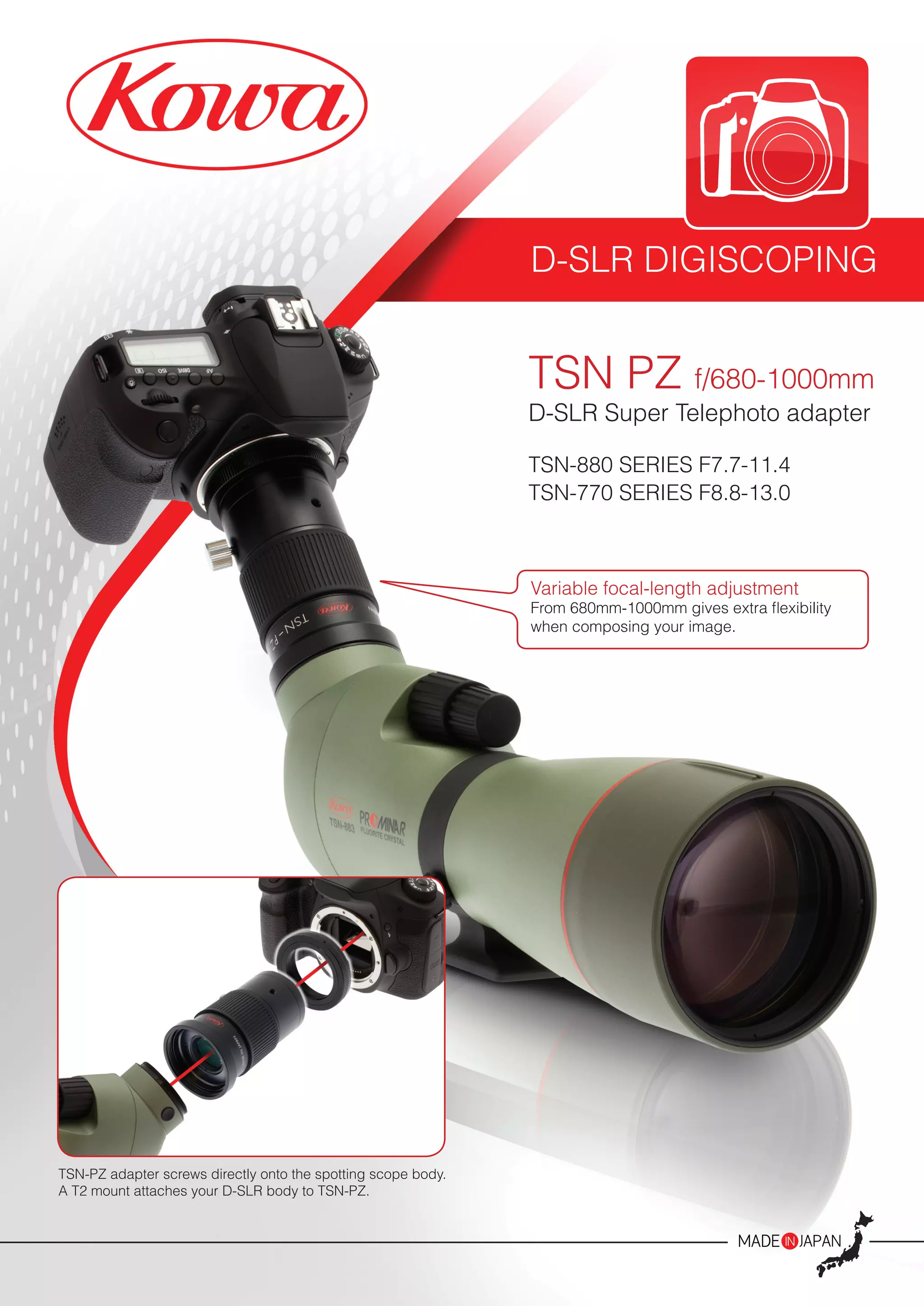 KOWA DSLR Digiscoping | Optics Trade | PDF