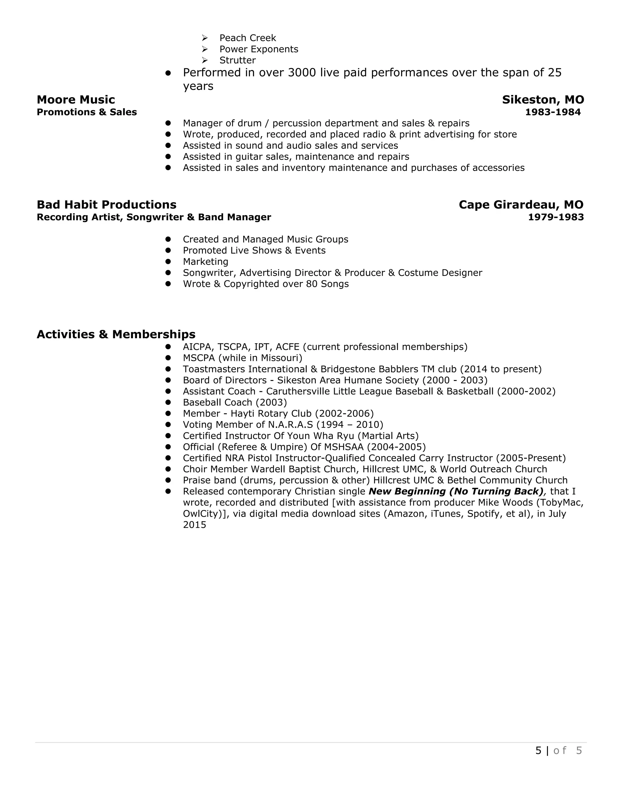 Keith O. Wilson CV 07.14.16