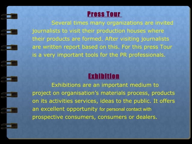 Different Tools of Public Relations | PPT | Genres